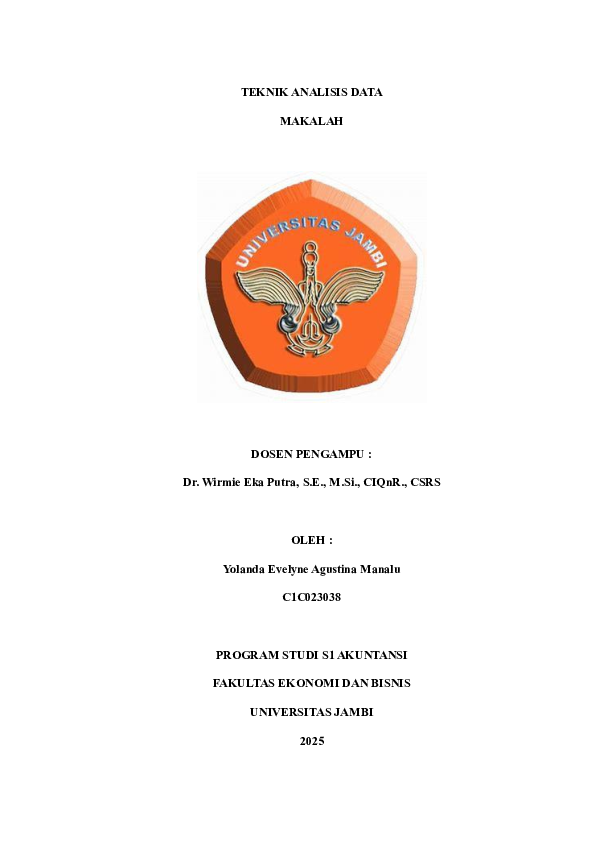 (PDF) Makalah Teknik Analisis Data