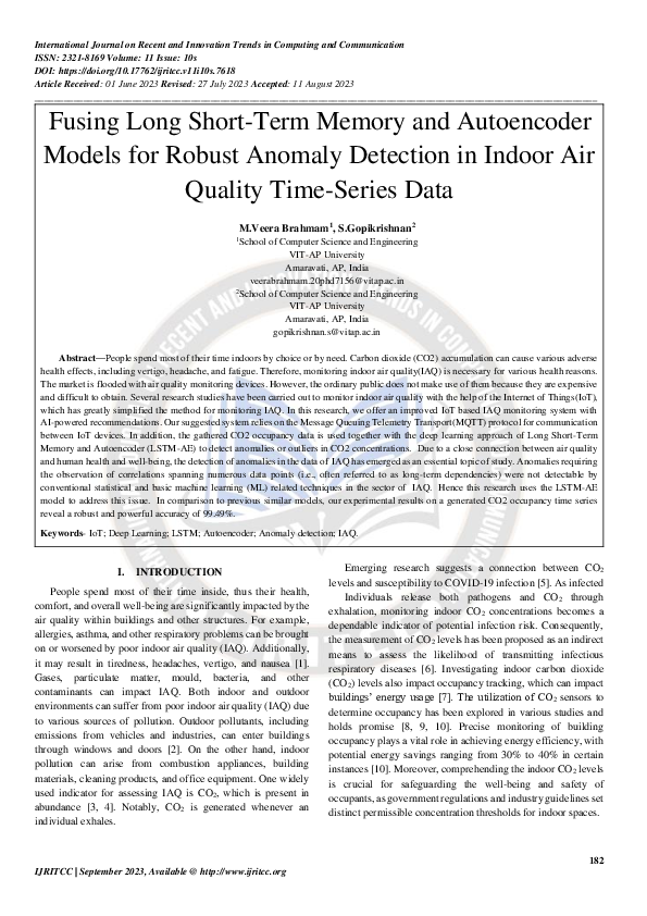 (PDF) Fusing Long Short-Term Memory and Autoencoder Models for Robust Anomaly Detection in ...