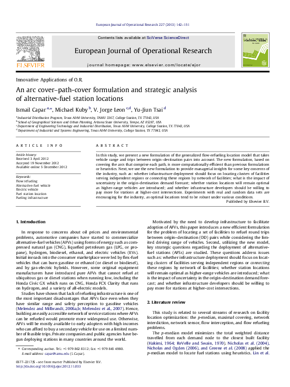 (PDF) An arc cover–path-cover formulation and strategic analysis of ...