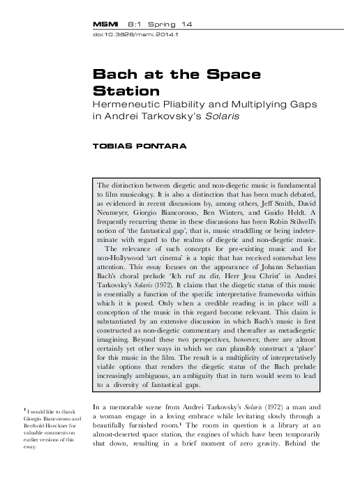 (PDF) Bach at the Space Station