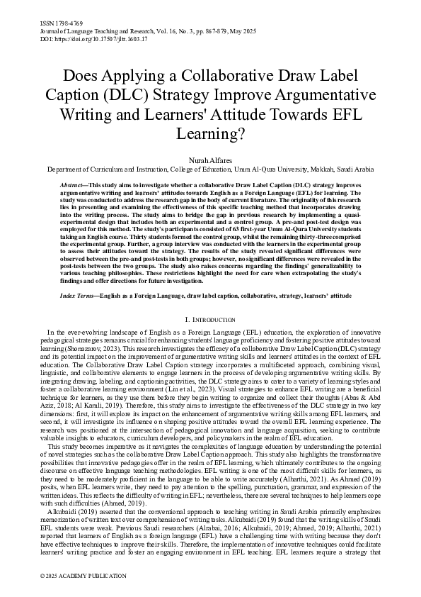 (PDF) Does Applying a Collaborative Draw Label Caption (DLC) Strategy ...