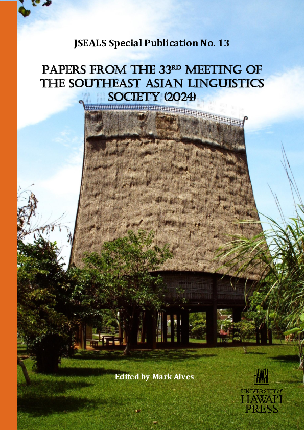 (PDF) FIRST MILLENNIUM CE MAINLAND SOUTHEAST ASIAN REGIONAL LOANWORDS ...