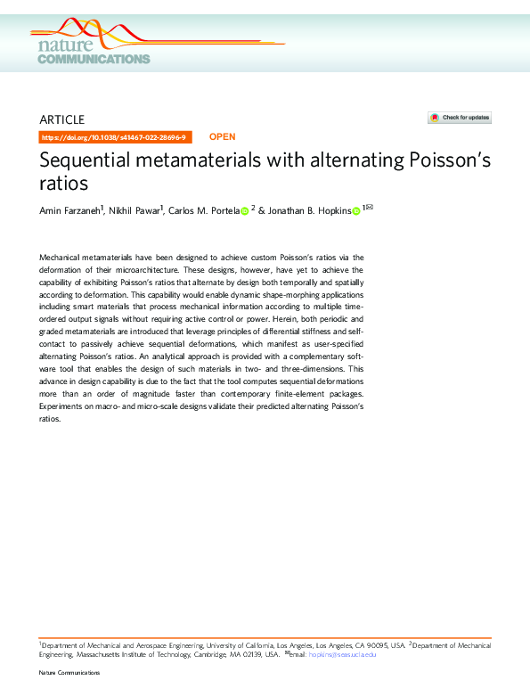 (PDF) Sequential metamaterials with alternating Poisson’s ratios