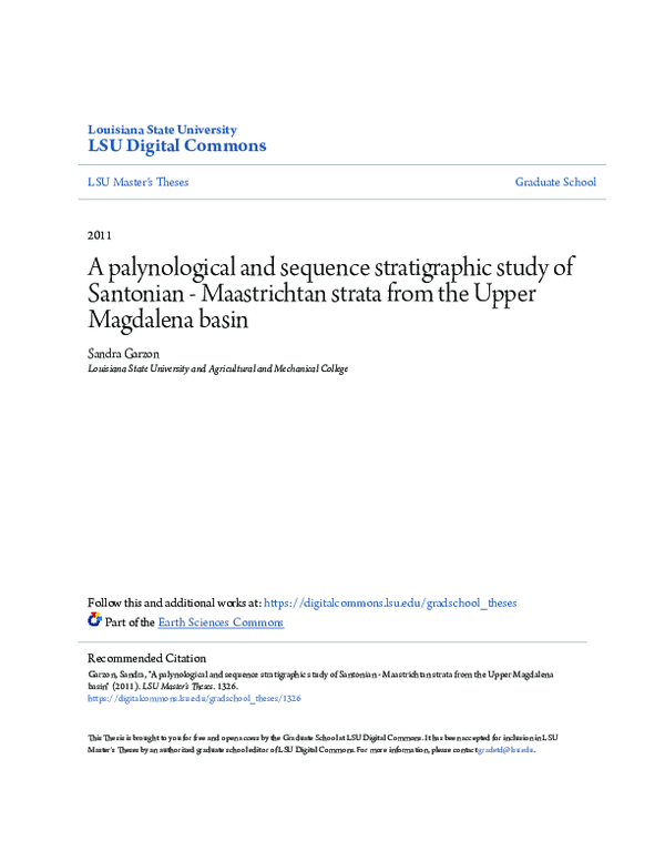 (PDF) A palynological and sequence-stratigraphic study of Santonian ...