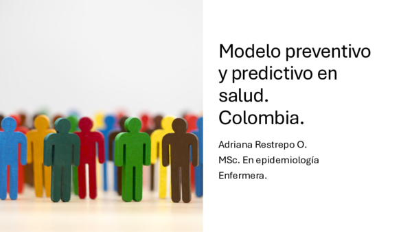 (PDF) Modelo preventivo y predictivo en salud. Colombia