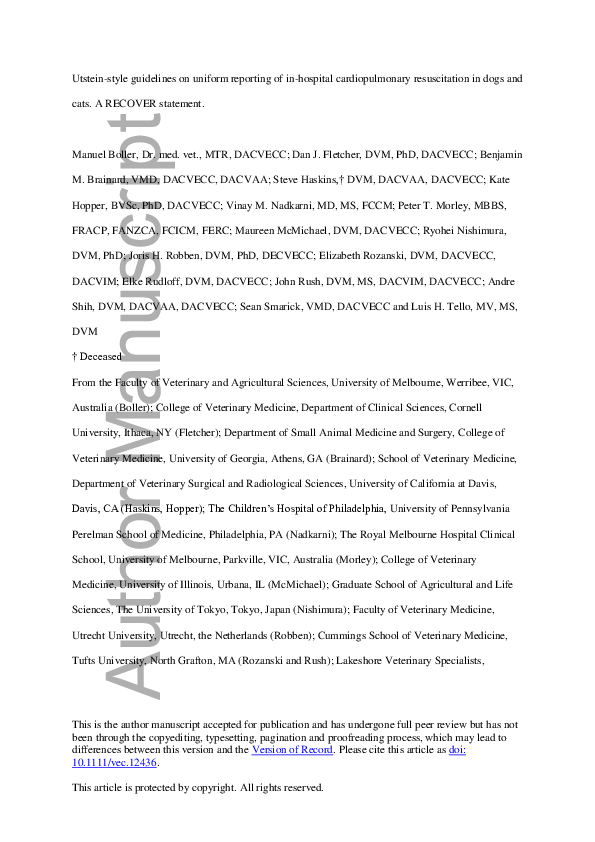 (PDF) Utstein-style guidelines on uniform reporting of in-hospital ...