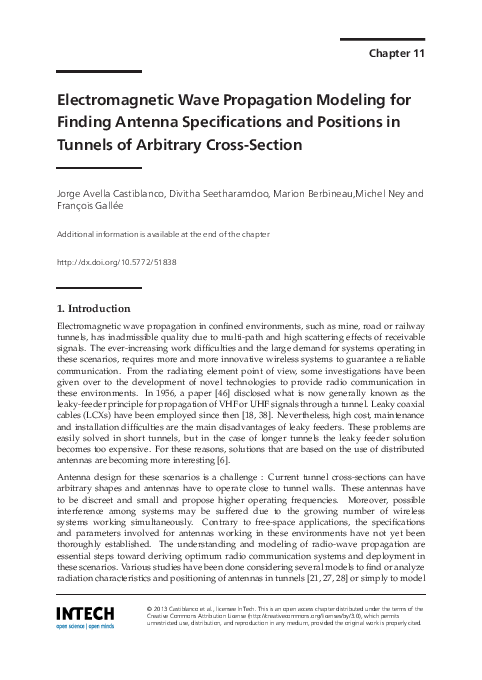 (PDF) Electromagnetic Wave Propagation Modeling for Finding Antenna ...