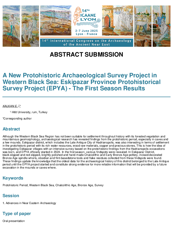 (PDF) A New Protohistoric Archaeological Survey Project in Western ...