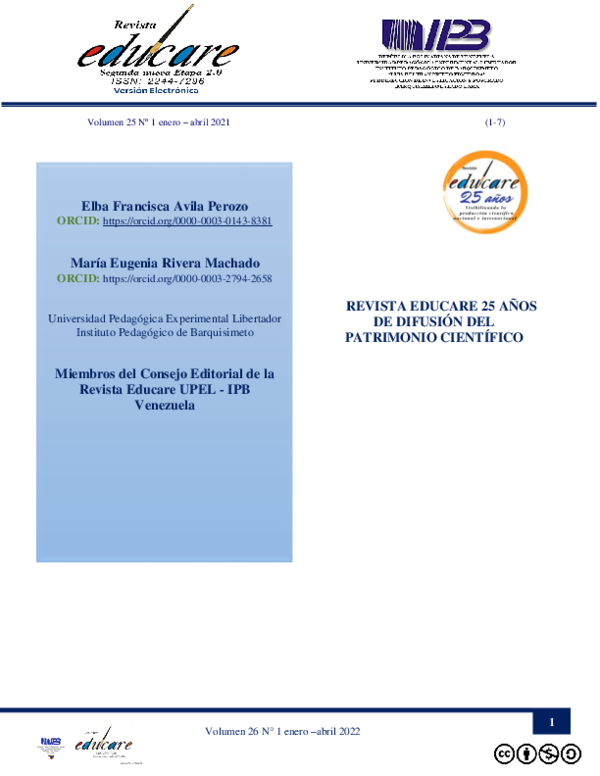 (PDF) Revista Educare: 25 años de difusión del patrimonio científico
