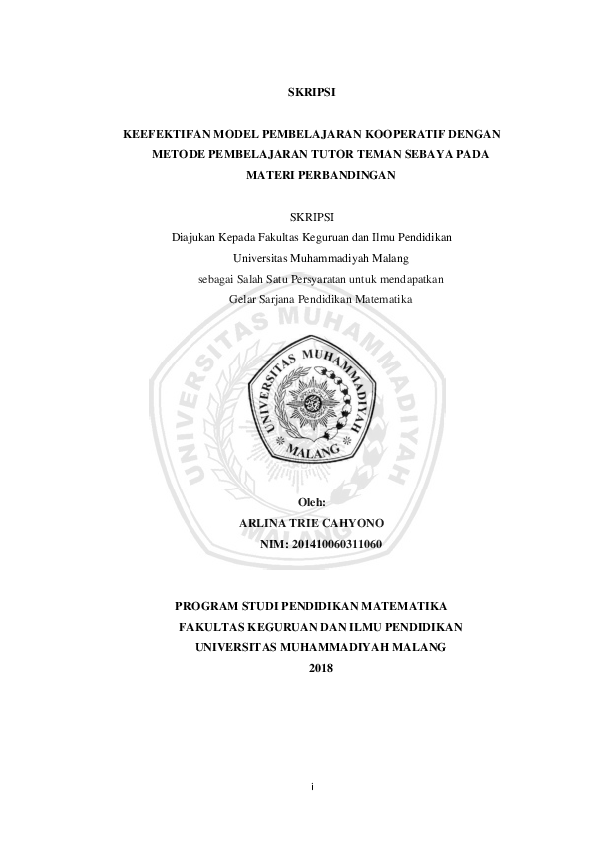 (PDF) Keefektifan Model Pembelajaran Kooperatif Dengan Metode ...