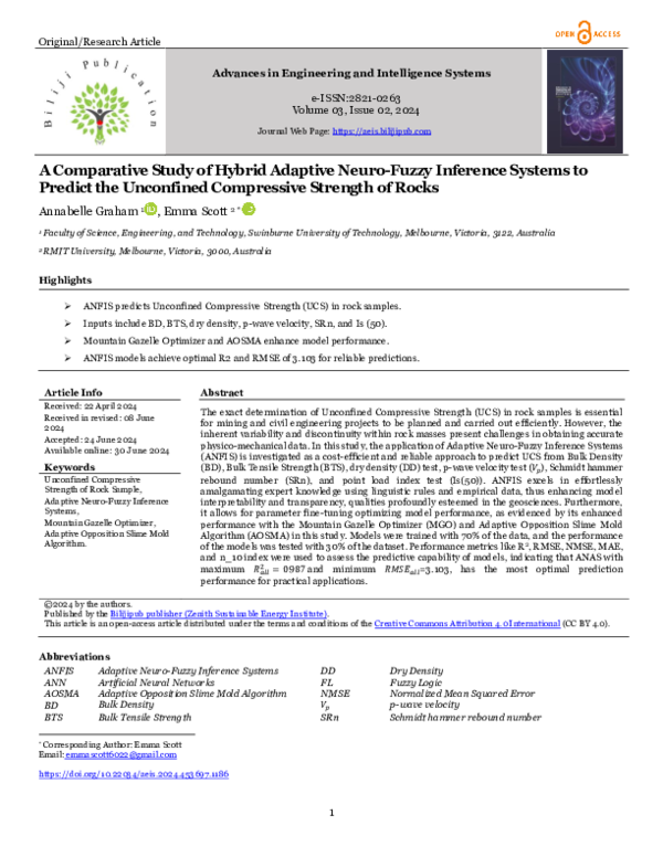 (PDF) A Comparative Study of Hybrid Adaptive Neuro-Fuzzy Inference ...