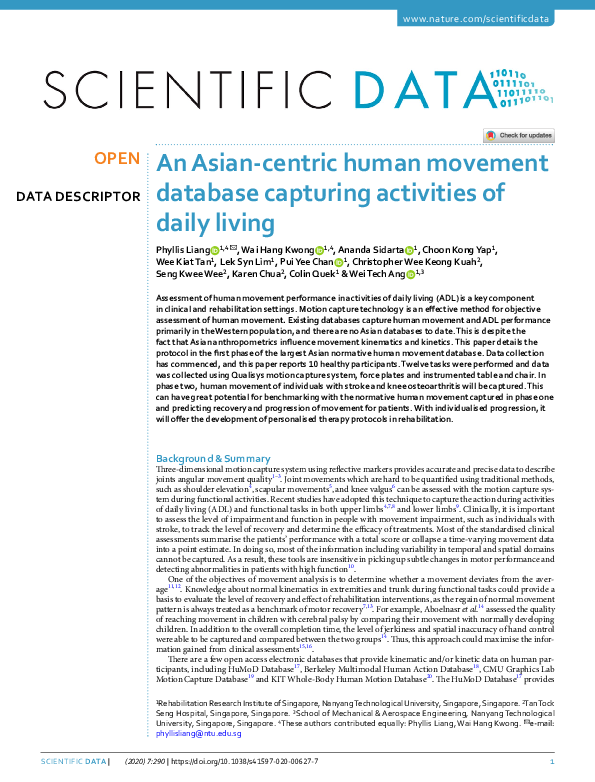 (PDF) An Asian-centric human movement database capturing activities of ...