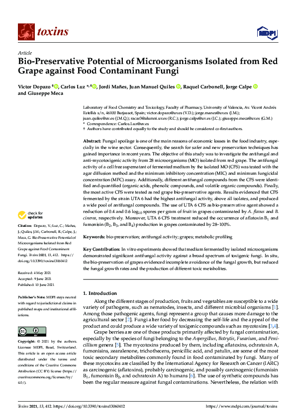 (PDF) Bio-Preservative Potential of Microorganisms Isolated from Red ...