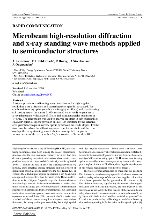 (PDF) Rapid Communication