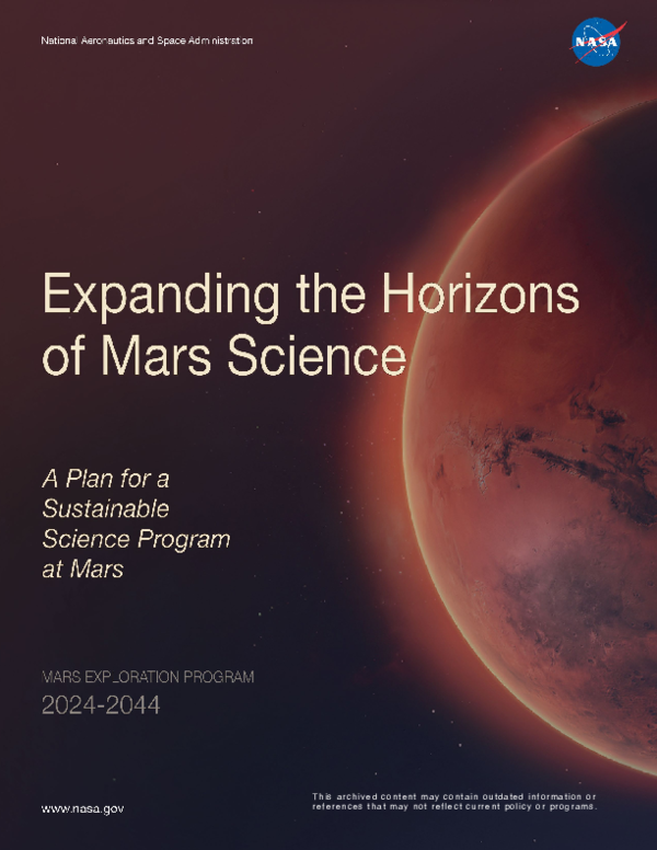 (PDF) Expanding the Horizons of Mars Science