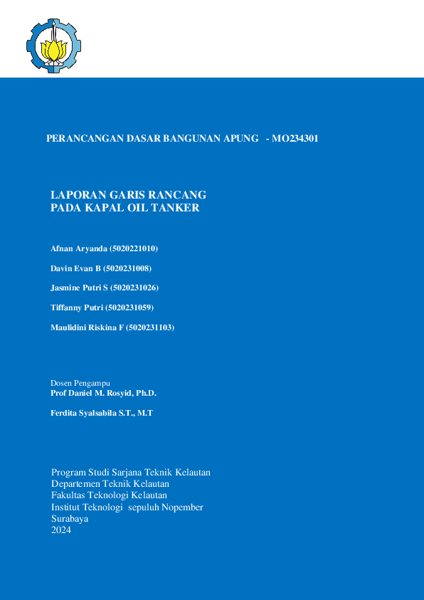 (PDF) Laporan linesplan kelompok