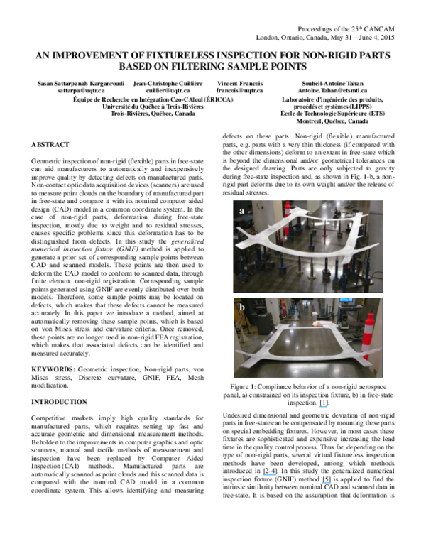 (PDF) An improvement of fixtureless inspection for non-rigid parts ...
