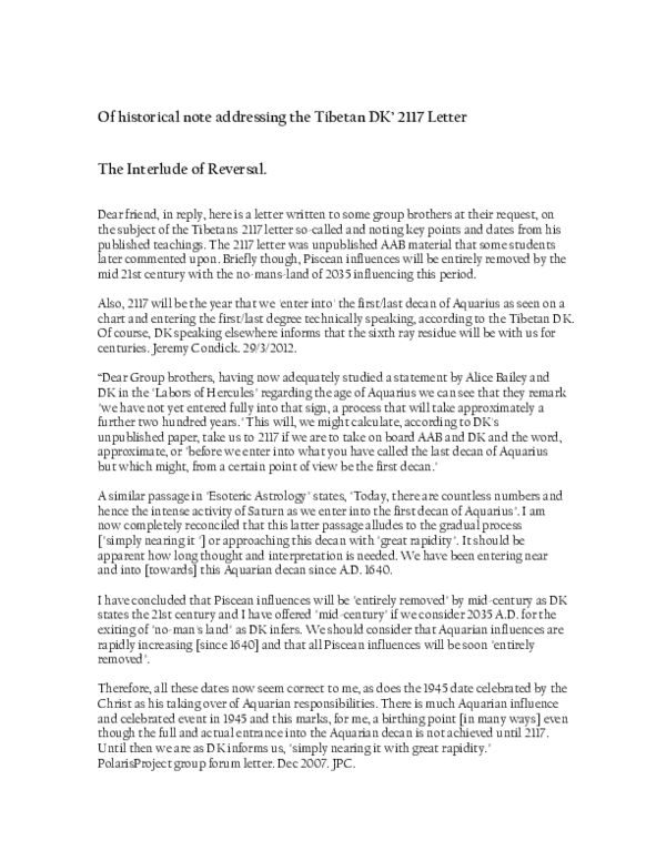 (PDF) The Interlude of Reversal