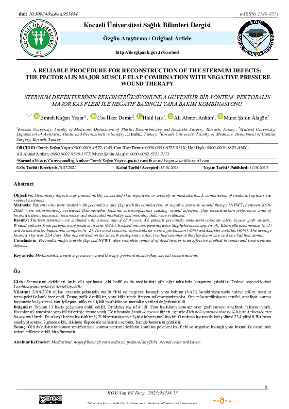 (PDF) A Reliable Procedure for Reconstruction of the Sternum Defects ...