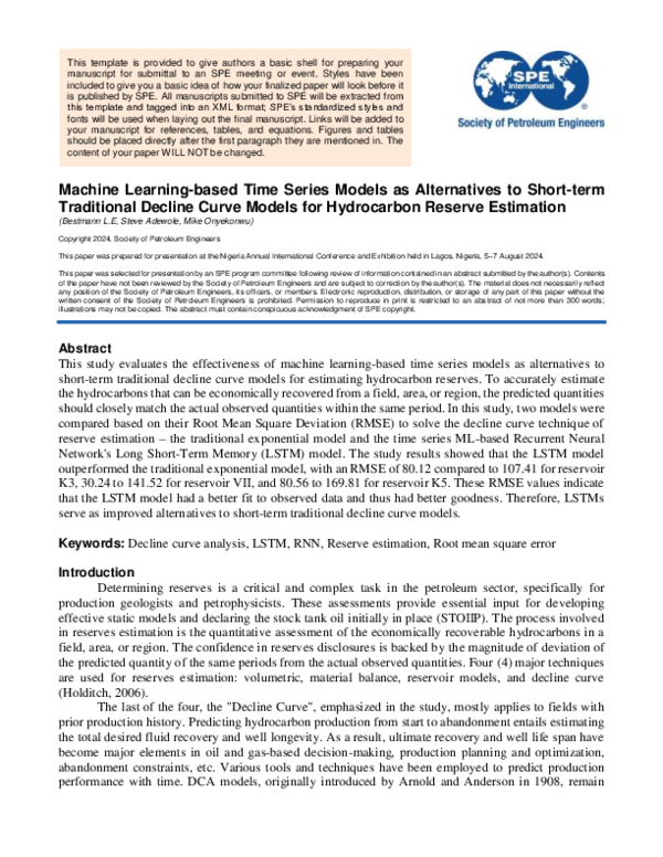 (PDF) Machine Learning-based Time Series Models as Alternatives to ...