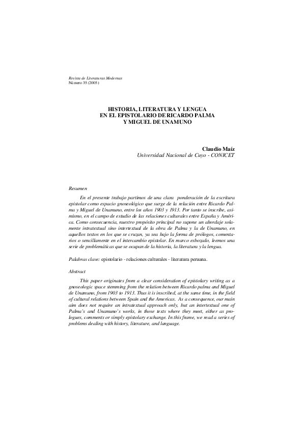 (PDF) Historia, Literatura y Lengua