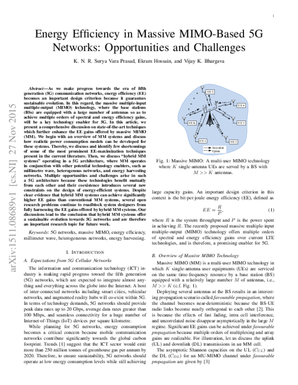 (PDF) Energy Efficiency in Massive MIMO-Based 5G Networks ...