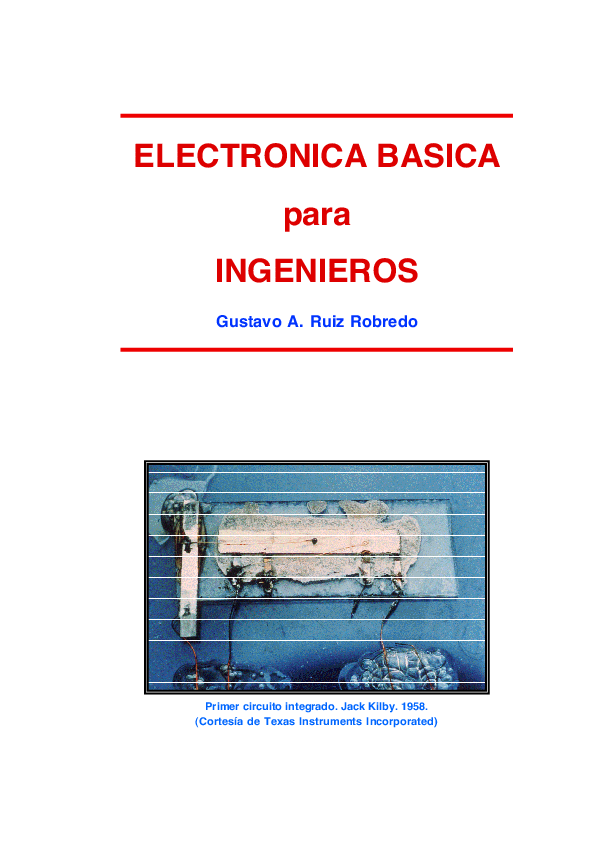(PDF) Electrónica básica para ingenieros