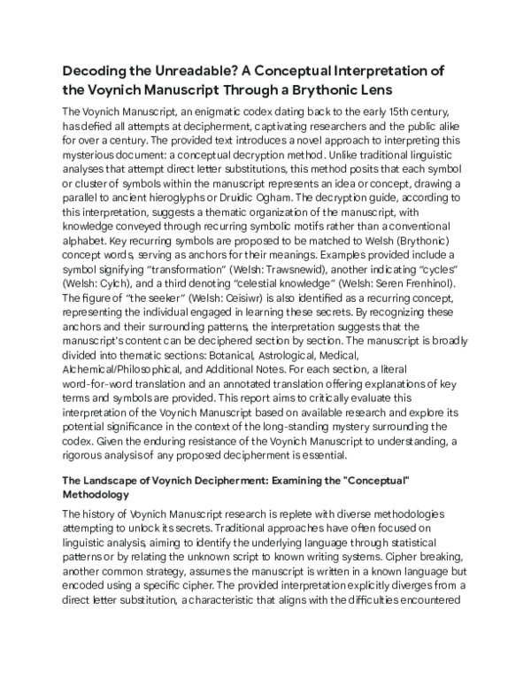 (PDF) Decoding the Unreadable? A Conceptual Interpretation of the ...