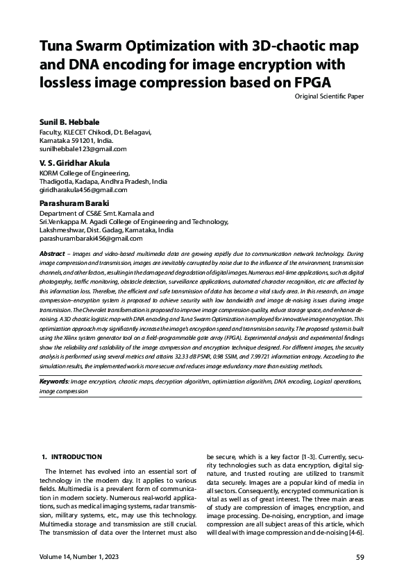 (PDF) Tuna Swarm Optimization with 3D-chaotic map and DNA encoding for ...