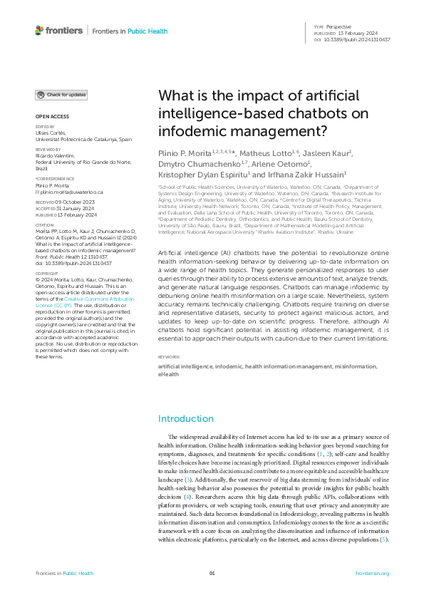 (PDF) What is the impact of artificial intelligence-based chatbots on ...