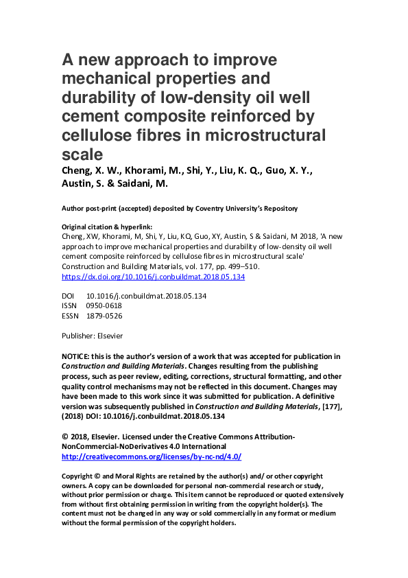 (PDF) A new approach to improve mechanical properties and durability of low-density oil well ...