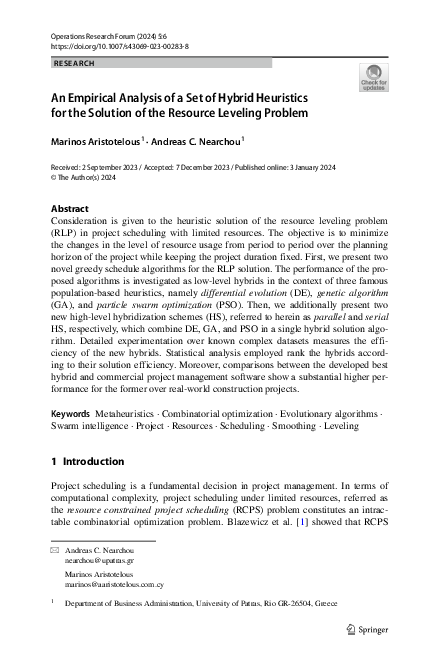 (PDF) An Empirical Analysis of a Set of Hybrid Heuristics for the ...