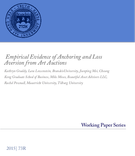(PDF) Empirical evidence of anchoring and loss aversion from art auctions