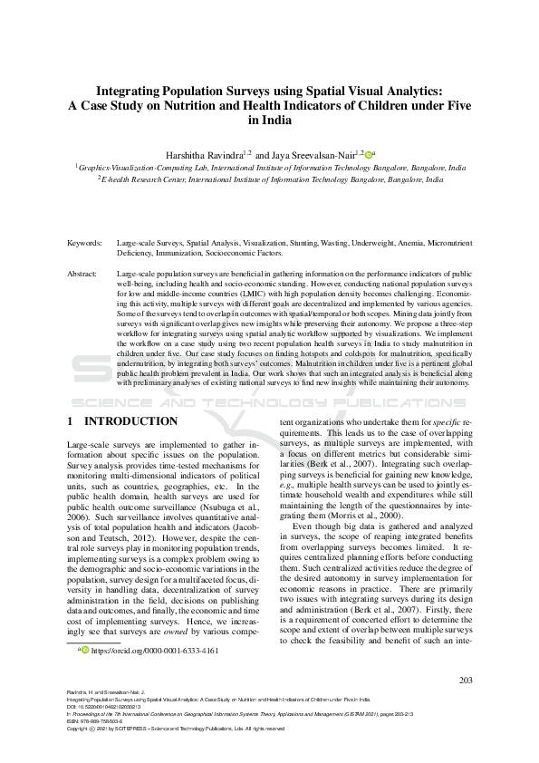 (PDF) Integrating Population Surveys using Spatial Visual Analytics: A ...