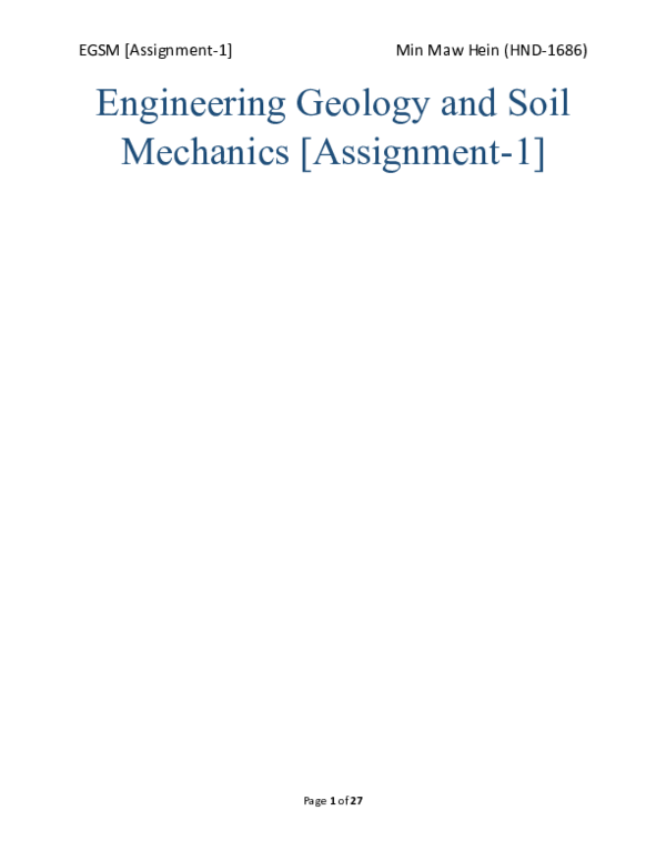 (PDF) Engineering Geology & Soil Mechanics by Min Maw Hein