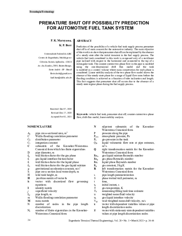 (PDF) Premature Shut Off Possibility Prediction for Automotive Fuel ...