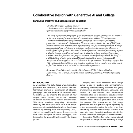 (PDF) Collaborative Design with Generative AI and Collage Enhancing creativity and participation ...