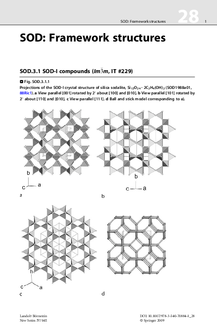 (PDF) SOD: Framework structures