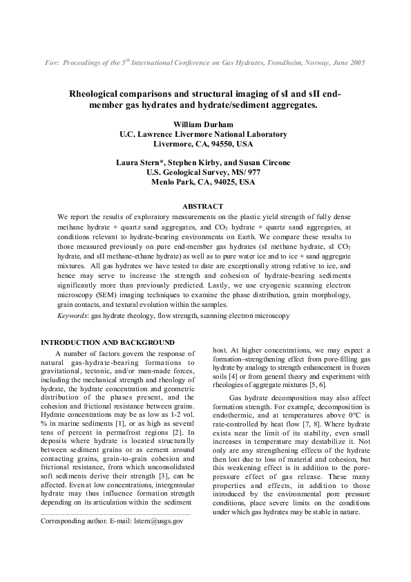 (PDF) Rheological comparisons and structural imaging of sI and sII end ...