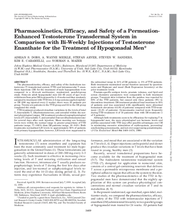 (PDF) Pharmacokinetics, Efficacy, and Safety of a Permeation-Enhanced ...
