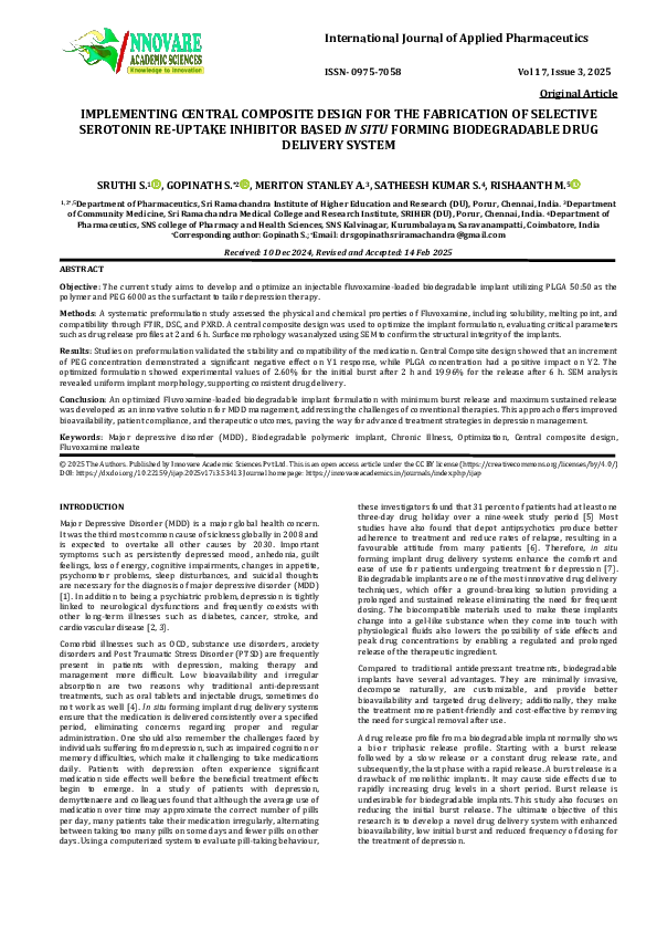 (PDF) IMPLEMENTING CENTRAL COMPOSITE DESIGN FOR THE FABRICATION OF ...