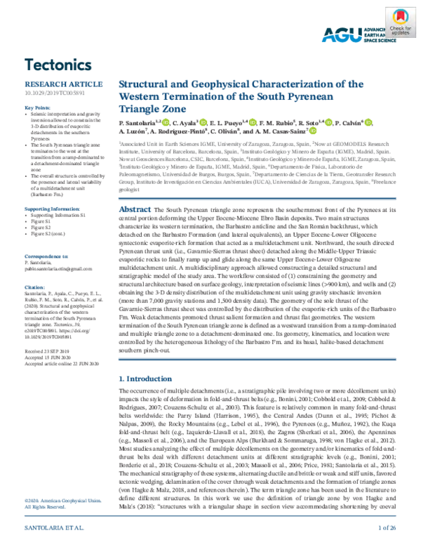 (PDF) Structural and Geophysical Characterization of the Western ...