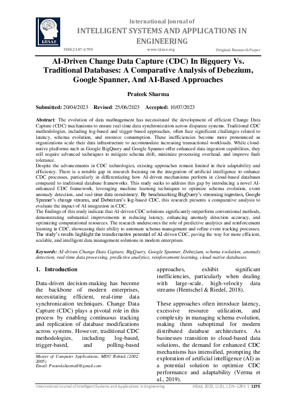 (PDF) AI-Driven Change Data Capture (CDC) In Bigquery Vs. Traditional ...