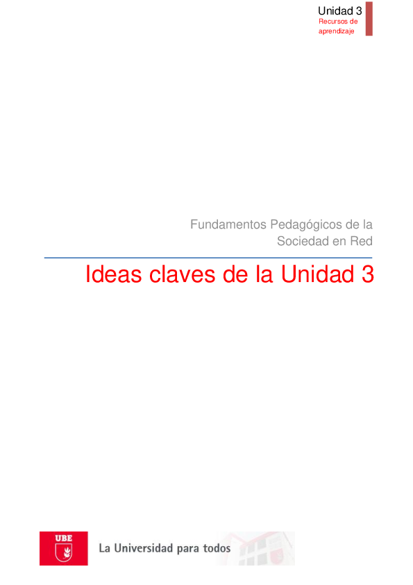 (PDF) Unidad 3 Ideas Clave