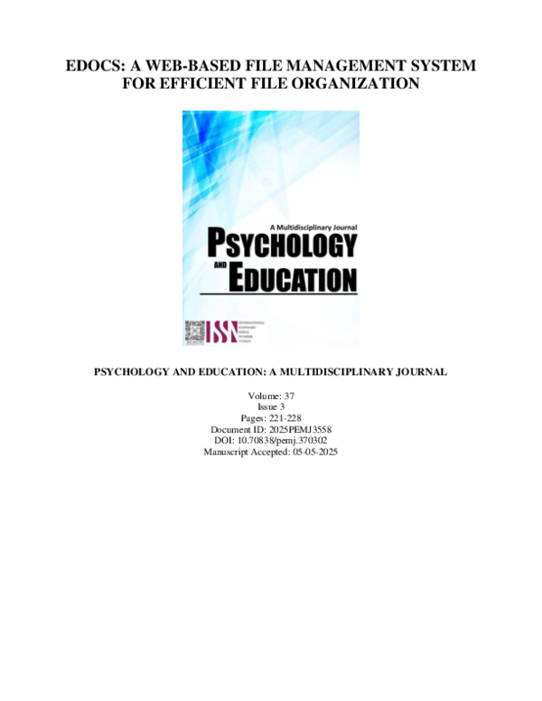 (PDF) eDOCS: A Web-Based File Management System for Efficient File ...