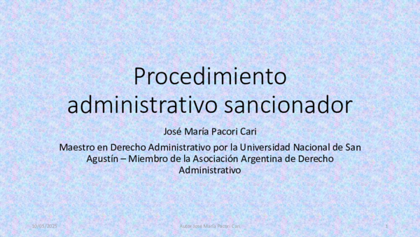 (PDF) PROCEDIMIENTO ADMINISTRATIVO SANCIONADOR - LEY 27444 - AUTOR JOSÉ MARÍA PACORI CARI