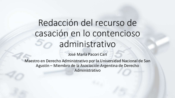(PDF) CASACIÓN - CONTENCIOSO ADMINISTRATIVO - CEPREPERU - AUTOR JOSÉ MARÍA PACORI CARI