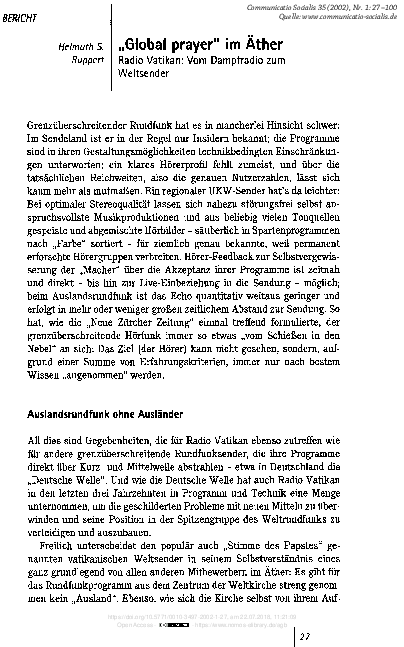 (PDF) Berichte - Dokumentationen - Chronik