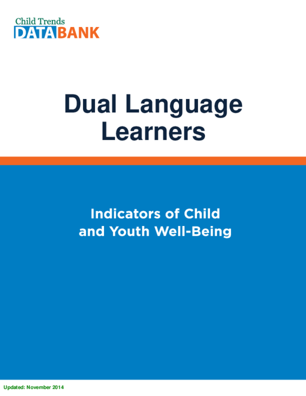 (PDF) Dual Language Learners