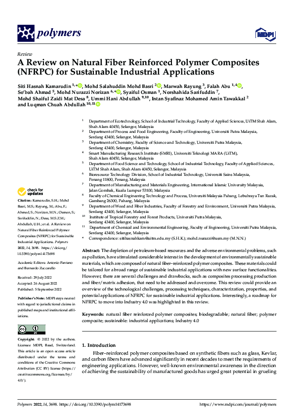 (PDF) A Review on Natural Fiber Reinforced Polymer Composites (NFRPC ...